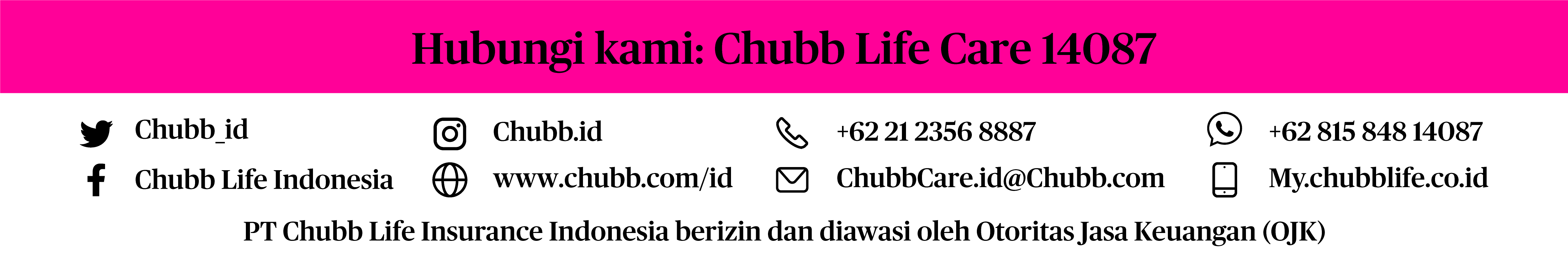 Ketentuan Umum Polis Baru Nasabah Chubb Life