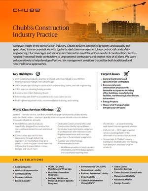 Construction Insurance | Chubb