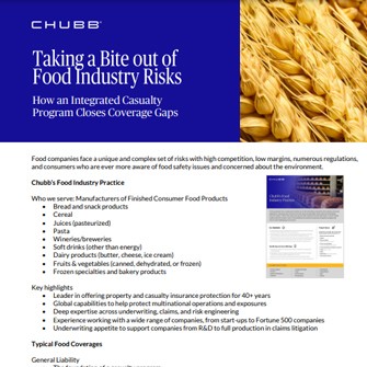 Food Business Insurance | Chubb